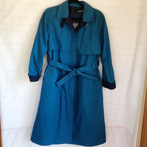 London Fog | Jackets & Coats | London Fog Blue Trench Coat Thinsulate ...